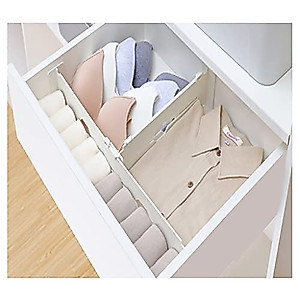 TJLSS Retractable Adjustable Stretch Plastic Drawer Divider Organizer Storage Partition Board Multi-Purpose Diy Home Office ( Color : E )
