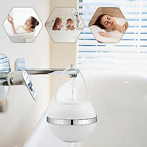 8-Level Filter Bath Ball Filter Replacement for Tub, Bathtub Water Filter, Hanging Shower Filter Removes Pollutants, Improve Water Quality to Reduces Dry Itchy Skin, Dandruff and Purifies Bath Water