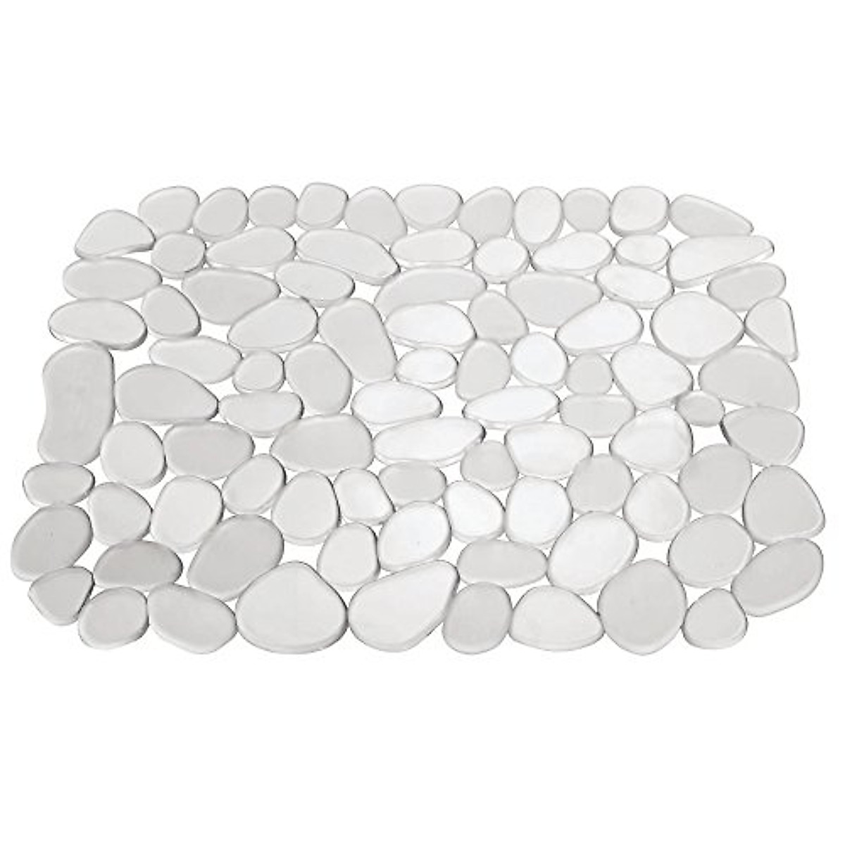 iDesign Pebblz BPA-Free Flexible PVC Plastic Sink Protector Mat - 10.75" x 12.5", Clear