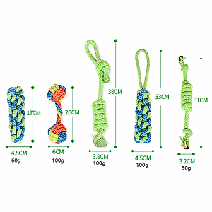 ZoyPet Dog Toys Flying Disc Rope Toy Chew Toys 2 Pack for Dogs Flying Discs Training Cotton Rope-Dog Toy Pack Set DT1-2P