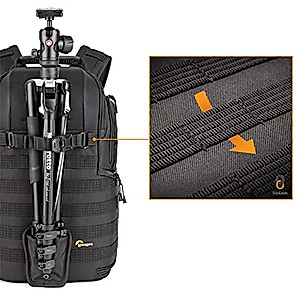 Lowepro ProTactic 450 AW II Black Pro Modular Backpack with All Weather Cover, Camera Bag for Professional Use, for Laptop Up to 15", Backpack for Professional Cameras and Drones, LP37177-GRL, Black