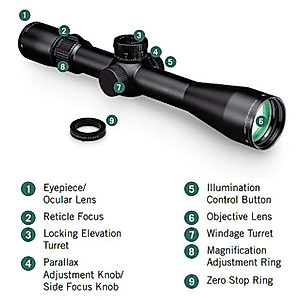 Vortex Optics Razor HD LHT 3-15x42 Second Focal Plane Riflescope - HSR-5i Reticle (MOA), Black