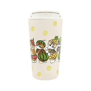 東亜金属(Toa) mofusand Vacuum Double Layer Carry Tumbler, 12.2 fl oz (360 ml), Handle, Lid Included, Mug, Hot or Cold Insulated, Cute, Cat 53-2181