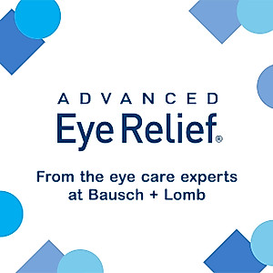 Bausch & Lomb Advanced Eye Relief Maximum Redness Lubricant Eye Drops from 0.5 Fl Oz (15 mL) - Pack of 5