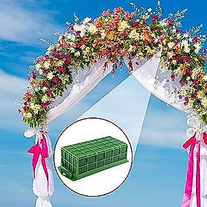 Takytao Floral Foam Cage, Dry Flower Cage Holders, Green Foam Cage Blocks for Fresh Flower Arrangements Decoration, Wedding, Interior and Garden
