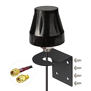 Bingfu 5dBi SMA Male Antenna Outdoor Fixed Bracket Wall Mount Waterproof Garage Door Gate Opener Antenna SMA/RP-SMA Antenna Extender