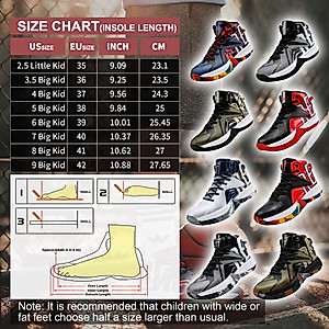 WETIKE Boys Basketball Shoes Non Slip Basketball Shoes for Boys Lightweight Girls Basketball Shoes Breathable Kids Basketball Shoes Durable Boys Shoes Camouflage Blue