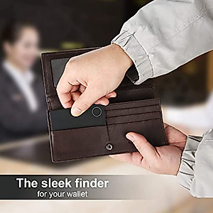 NUFR Wallet Tracker Finder Locator, Small Best Slim GPS Credit Debit Card Find Wallet Location Chip Tracker Device for Men Lost Waterproof with Built-in 24-30 Months Battery