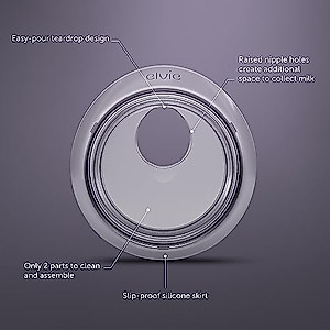 Elvie Catch Milk Collection Shells | Set of Two Discreet Leak-Protection Silicone Cups, Reuse Your Milk| Reusable Breast Shells Collect Up to 1oz | No more wasted milk or wasteful breast pads