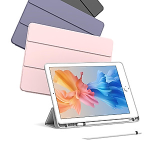 Divufus Case for iPad Air 3 / Pro 10.5 Inch, Lightweight Slim Soft TPU Trifold Stand Smart Cover, Auto Sleep/Wake Case with Pencil Holder for iPad Air 3rd Generation/Pro 10.5 - Gray