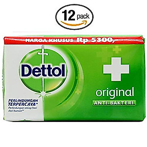 Dettol Anti-Bacterial Hand and Body Bar Soap, Original, 110 Gr / 3.88 Oz (Pack of 12)