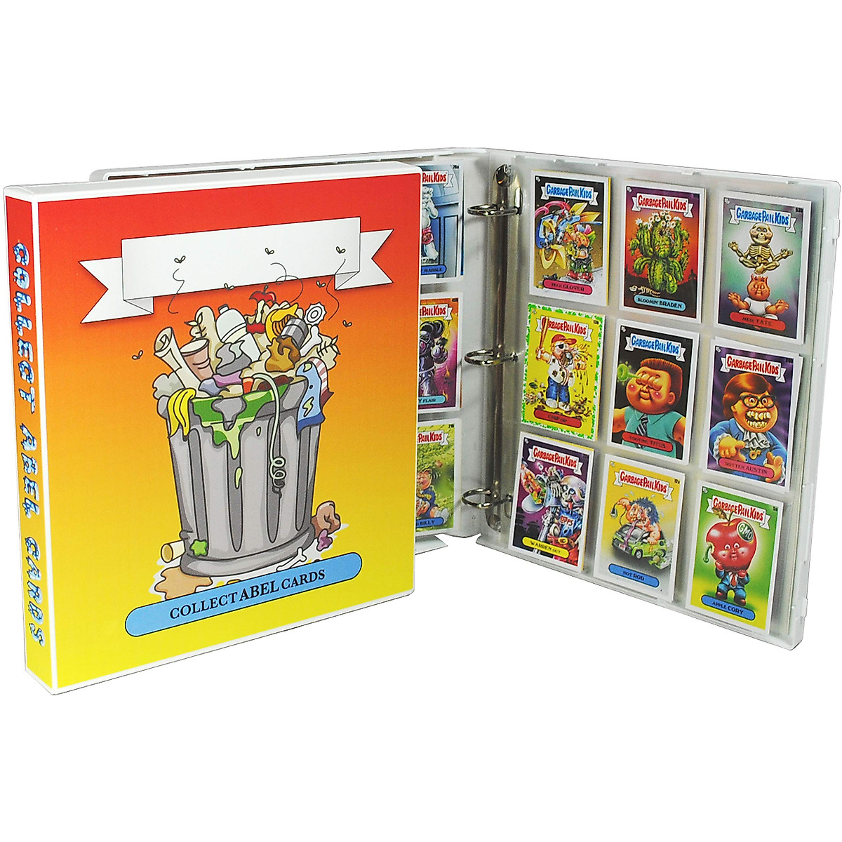 UniKeep Garbage Pail Kids GPK Themed Collectible Card Storage Binder - Complete With 20 Card Pages (Garbage)