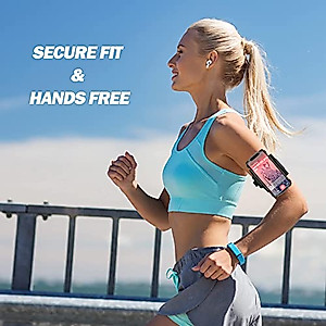 Newppon Cell Phone Running Armband :Airpods Pro Holder & 360° Rotatable Universal Arm band Case for iPhone 14 13 12 11 Pro Max Plus Samsung Galaxy S23 S22 Ultra Edge Note Pixel for Workout Exercise