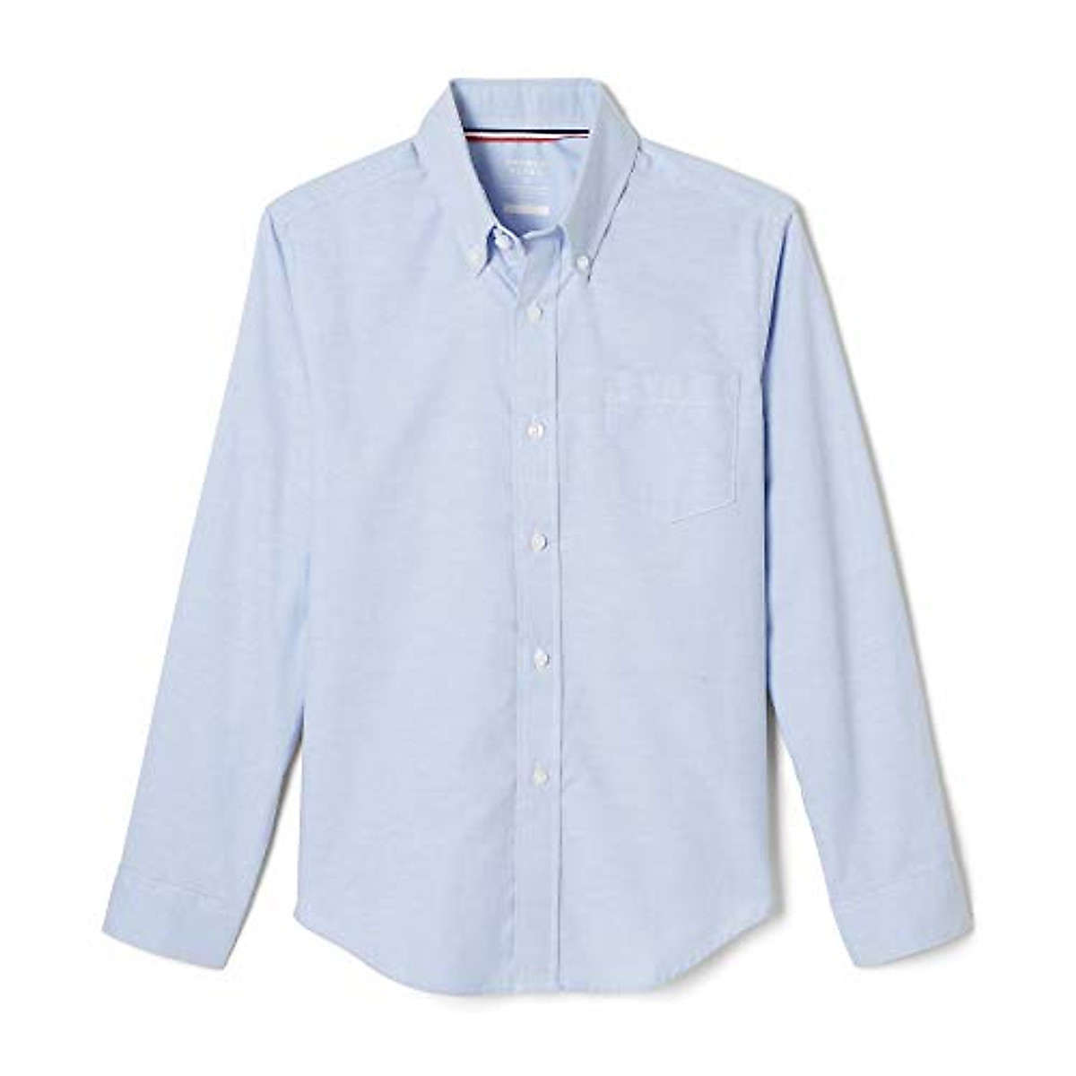 French Toast Boys Long Sleeve Oxford Shirt (Standard & Husky), Light Blue, 10