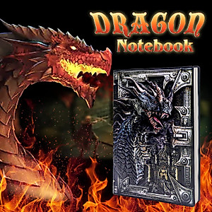ZYWJUGE Dragon Journal Notebook, Dungeons and Dragons Gifts for Man & Women, DND Notebook Accessories, Journal for Writing, Diary Planner Travel Notebooks with Pen, A5