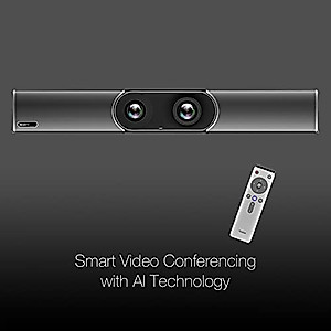 GTW Yealink A30-010-TEAMS all-in-one Collaboration bar with VCR20 remote, Connects to Deskphone, PC/Mac, Softphones - Works with Teams, Zoom, RingCentral, 8x8, Vonage, Microfiber Included