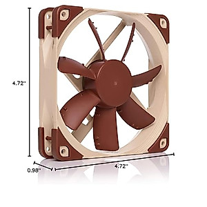 Noctua NF-S12A PWM, Premium Quiet Fan, 4-Pin (120mm, Brown)