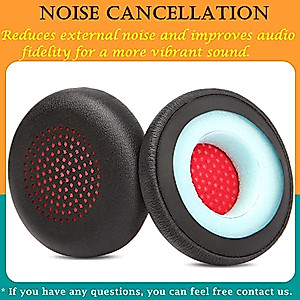 TaiZiChangQin Voyager Focus UC Upgrade Ear Pads Ear Cushions Replacement Compatible with Poly Voyager Focus UC / Voyager Focus 2 UC USB-A Headphone ( Protein Leather Earpads )