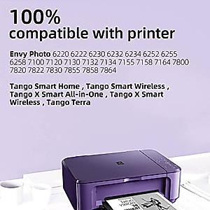 Inkpro Compatible Ink Cartridge Replacement for HP 64 XL 64XL Envy Photo 7800 7858 7155 7855 6220 6255 6252 7158 7164 6222 7120 7130 6230 6232 6234 -Black