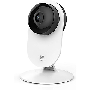 YI Home Security Camera, 1080p 2.4G WiFi IP Indoor Surveillance Camera with Night Vision, Motion Detection, Phone App, Pet Cat Dog Cam Works with Alexa and Google Assistance