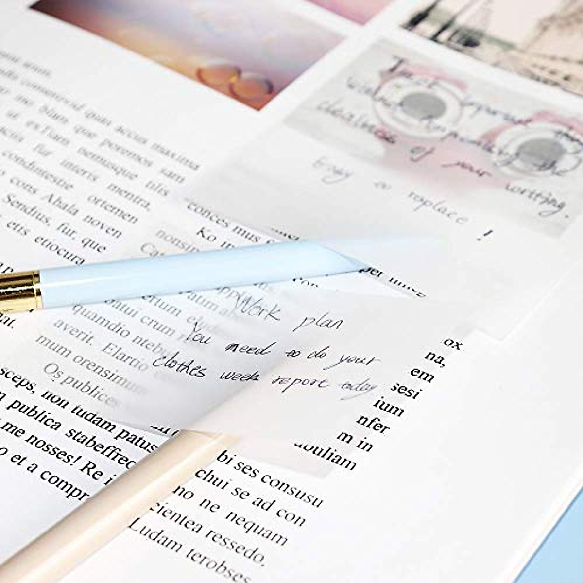 Transparent Sticky Notes Pad 3×3 Inches Strong Self-Stick Notes 10 Pads Waterproof Memo Pads 50 Sheets/Per Pad