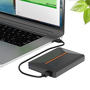 2.5inchExternal Hard Drive Enclosure, 5Gbps Transfer Speed, Plug and Play, Supports up to 2TB, for Windows, for Lunix for OS X