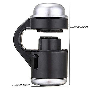 Jiusion 30X Zoom Bright LED Stereo Microscope Magnifier Clip-On Cell Phone Mobile Phone Camera Lens Compatible with Apple iPhone Samsung iPad