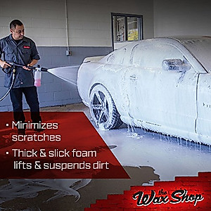 the Wax Shop 50961 Cherry Snow Foam Car Wash Detergent-16oz, 16. Fluid_Ounces