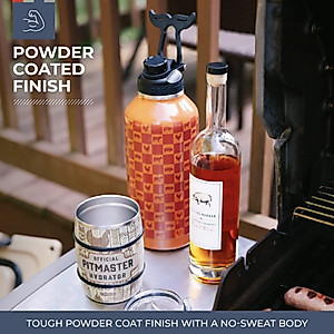 ORCA Hydra 66 oz Insulated Stainless Steel Half Gallon Water Bottle with Handle | Dishwasher Safe Thermos, Powder Coat Finish with No Sweat Body, Great Gift for Men — Checkered Orange