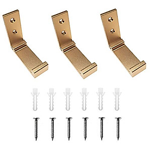 ZRM&E 3-Pack Folding Hooks Wall Door Clothes Coat Hat Bags Hangers Space Saving Racks Holder Aluminum Alloy Kitchen Bathroom Rustproof Towel Hooks Foldable Single Hook Gold