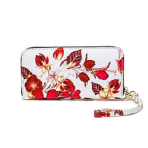 LOVESHE Women wallet RFID Blocking Purse Credit Card Clutch Zip Around Phone Clutch Large Travel Purse Wristlet Bohemian(LBH)