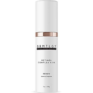 DRMTLGY Retinol Serum for Face - Anti Wrinkle Serum with Vitamin C and Vitamin E - Retin A Anti Aging Serum - Made in the USA Resurfacing Retinol Serum