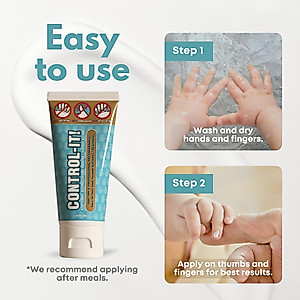Control-It Natural Nail Biting & Thumb Sucking Solution | 100% Natural Kid Safe Bitter Taste Deterrent | Gentle on Skin, Teeth, Nails | Kids, Adults & Teens | 21 Consecutive Days To See Results