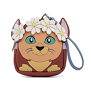 Loungefly Disney Alice in Wonderland Cosplay Womens Double Strap Shoulder Bag Purse with Detachable Wristlet