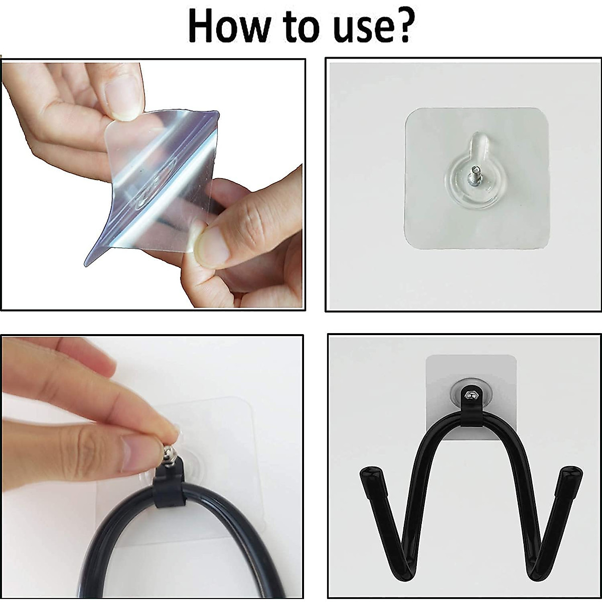 AUXPhome Universal Adhesive Game Controller Organizer Wall Rack Wall Mount Wall Clip Wall Hanger for Xbox One PS3/PS4/PS5/Xbox 360 Switch Pro Controller,Headphone Holder – Easy to install - 2 Pack