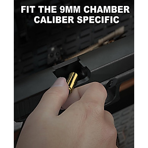 Feyachi Bore Sighting Laser 9mm Red Dot Laser Boresighter for Handgun Pistol with Tail Switch Included