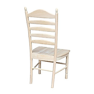 International Concepts Bedford Ladderback Dining Chairs, Unfinished
