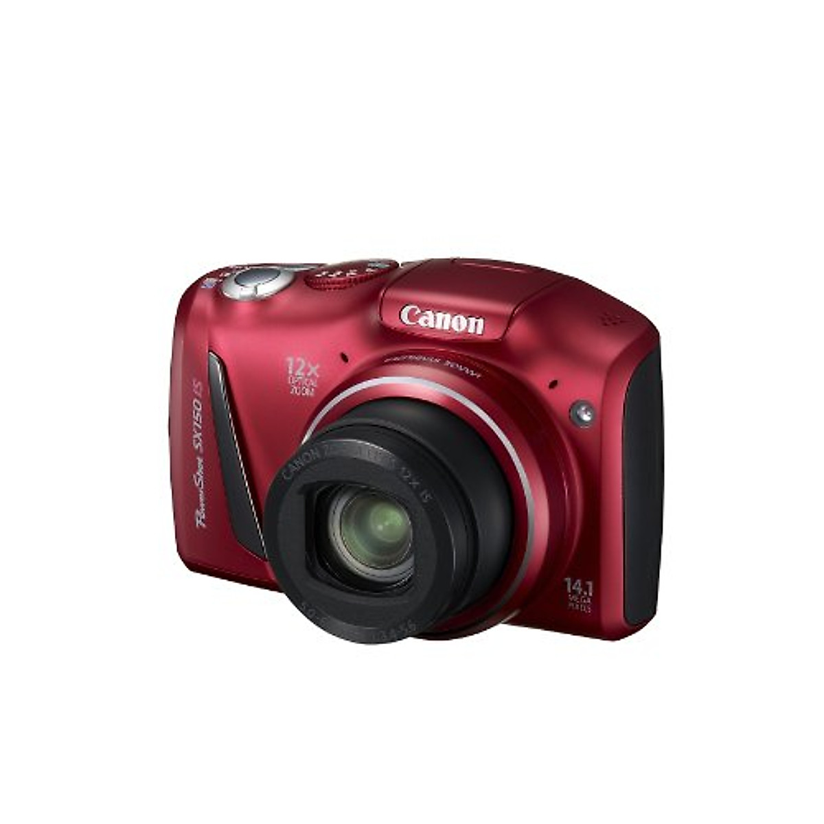 Canon PowerShot SX150 IS 14.1 MP Digital Camera with 12x Wide-Angle Optical Image Stabilized Zoom with 3.0-Inch LCD (Red) (OLD MODEL)