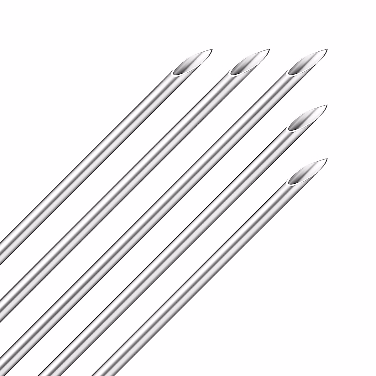 Gospire 30Pcs 14G Piercing Needles for Nose Ear Stainless Steel Needles Tattoo Supplies Disposable Body Piercing Needles Sterilized Surgical Steel (14G-30pcs)