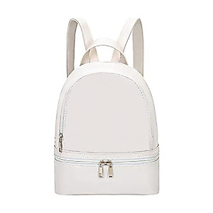 cute fashion mini pack bag Backpack for girls women (beige)