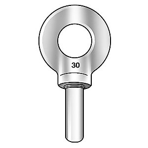Ken Forging K2023-3-BLANK Shoulder Pattern Eyebolts, Blank, 3/8" x 3"