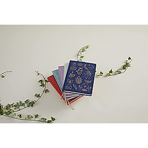 DesignWorks Ink Good Things Are Coming Orange 7.5" x 10.25" Jumbo Journal Notebook with Vegan Suede, Gold Arches Accents, Lined Pages, Ribbon Marker for Work, Writing, Journaling