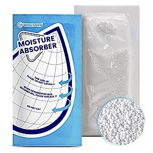 Wisesorb 25 Gram 10 Packs Moisture Absorbers, Dehumidifier Bags for Bathrooms, Basements, Rvs, Humidity Packets for Closet