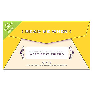 Knock Knock Letters to My Very Best Friend Read Me When Box