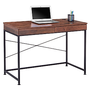 Realspace® 44"W Valdi Computer Desk, Brown