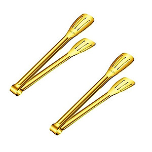 Serving Tongs Kitchen Tongs,Buffet Tongs, Silicone Non-slip Grip Tongs， Food Tong Serving Tong, Bread Serving Clip, Stainless Steel Kitchen Tongs (silver 12in-green handle)