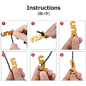 Azarxis Reflective Cord Pack, Tent Guyline Rope High-Strength Lightweight 13ft per piece with Aluminum Cord Adjuster for Tying Down Tarps, Camping Tent, Outdoor Packaging (Red - 8 Pack - Φ3mm)