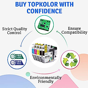 Topkolor LC3013XL Ink Cartridges Replacement for Brother LC 3013 LC3011 LC 3011 LC-3013 LC-3011 Compatible with MFC-J491DW MFC-J895DW MFC-J690DW MFC-J497DW Printer, 8 Pack