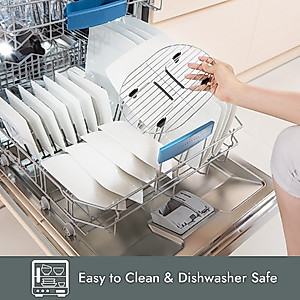 BYKITCHEN Roast and Steamer Rack Compatible with Ninja Foodi Possible Cooker Pro 8.5 Quart MC1000, MC1001, MC1010 Slow Cooker Crock, Ninja Possible Cooker Pro Accessories with Silicone Feet & Handles