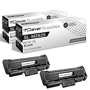 CS Compatible Toner Cartridge Replacement for Samsung SL-M2625D MLT-D116L Black SL-M2625D SL-M2675F SL-M2825DW SL-M2835DW SL-M2875FD SL-M2875FW SL-M2885FW Xpress SL-M2625D Xpress M2826 M2875 DW 2 Pack